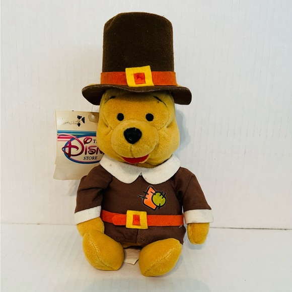 Disney | Toys | The Disney Store Pilgrim Pooh Plush | Poshmark